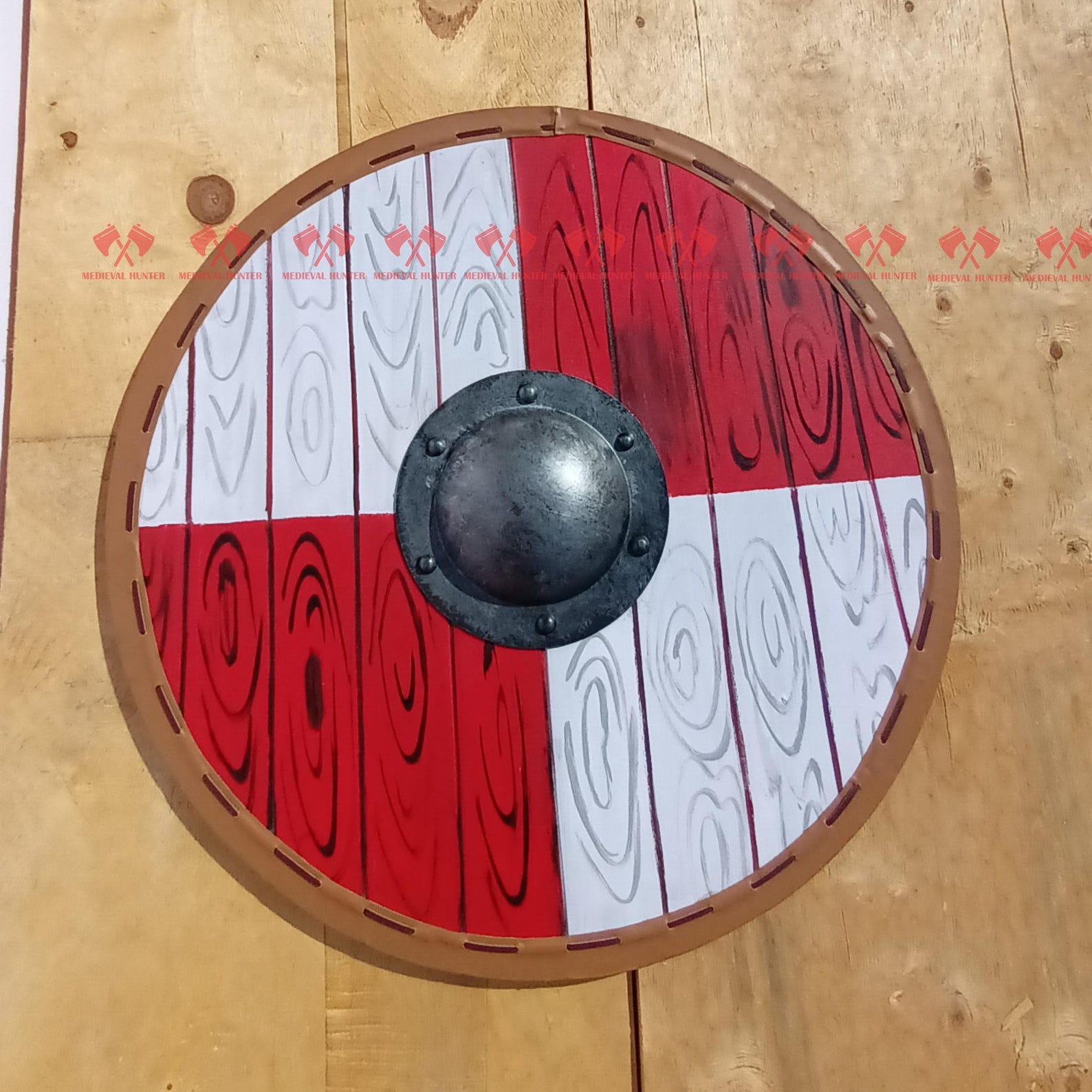 Handmade Wooden Viking Warrior Shield and Handforged Axe for Cosplay ...