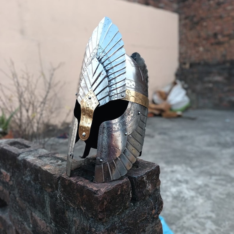 Elendil King Helmet: LOTR Medieval Knight Steel Helmet, Cosplay Prop - Etsy