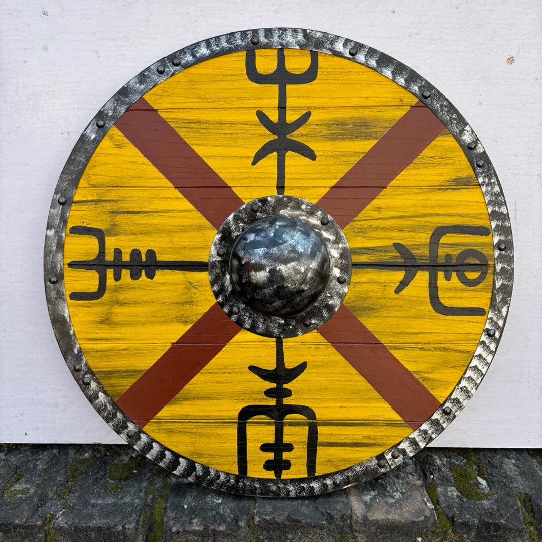 Viking Valhalla Wooden Handmade King Harald Finehair Battleworn Warrior ...