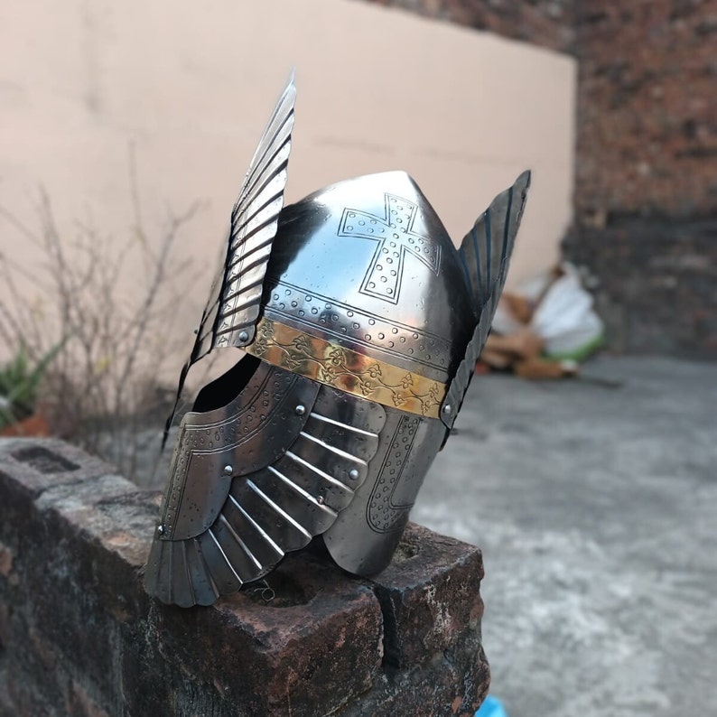Elendil King Helmet: LOTR Medieval Knight Steel Helmet, Cosplay Prop - Etsy