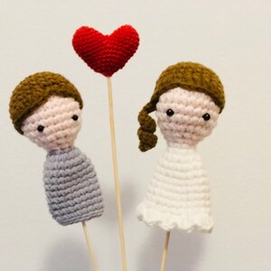 Wedding Cake Topper, Crochet Cake Topper, Handmade Cake Topper - Etsy