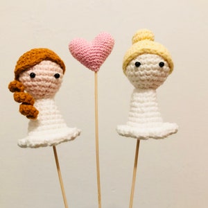 Wedding Cake Topper, Crochet Cake Topper, Handmade Cake Topper - Etsy