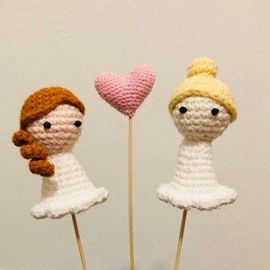 Wedding Cake Topper, Crochet Cake Topper, Handmade Cake Topper - Etsy