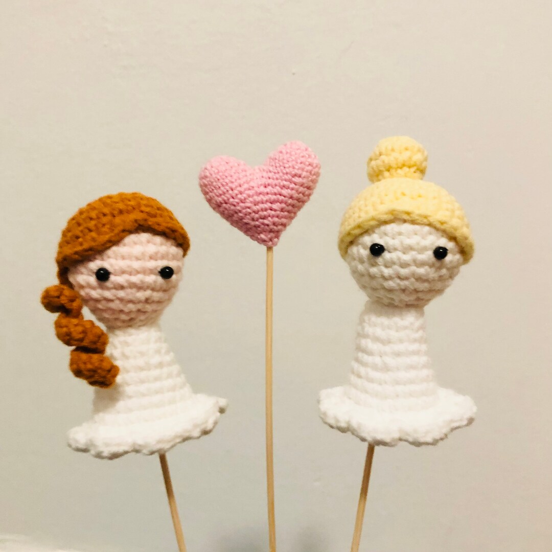Wedding Cake Topper, Crochet Cake Topper, Handmade Cake Topper - Etsy