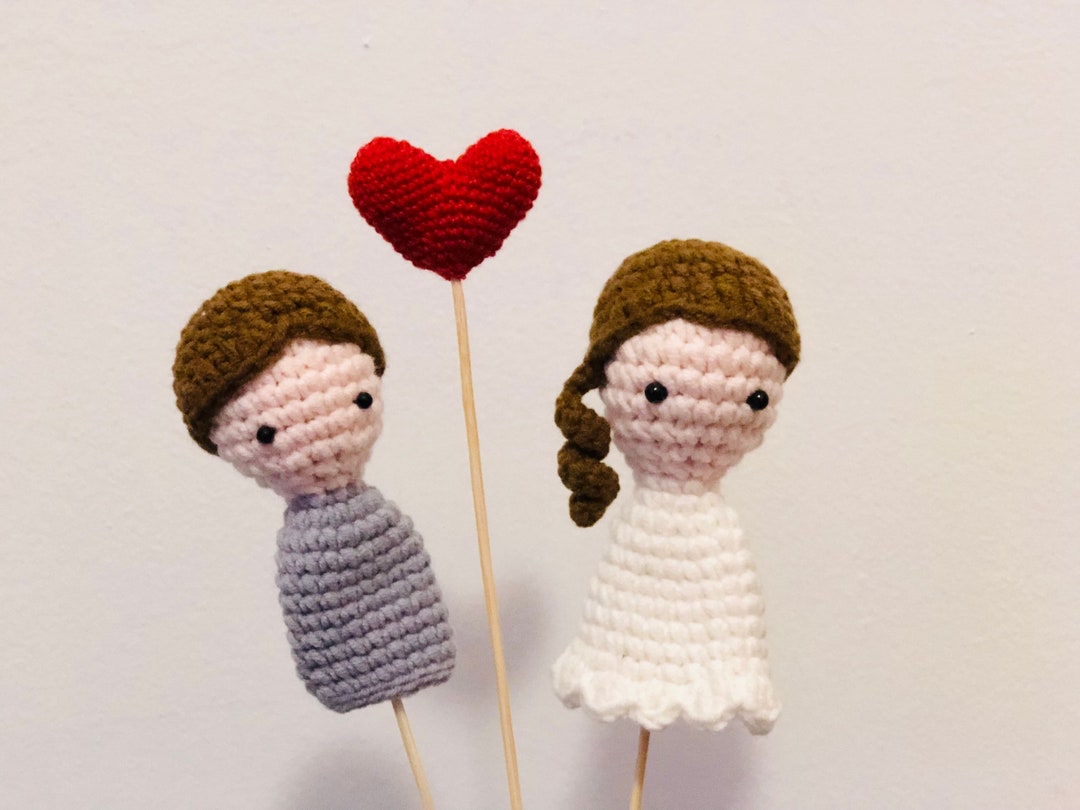 Wedding Cake Topper, Crochet Cake Topper, Handmade Cake Topper - Etsy
