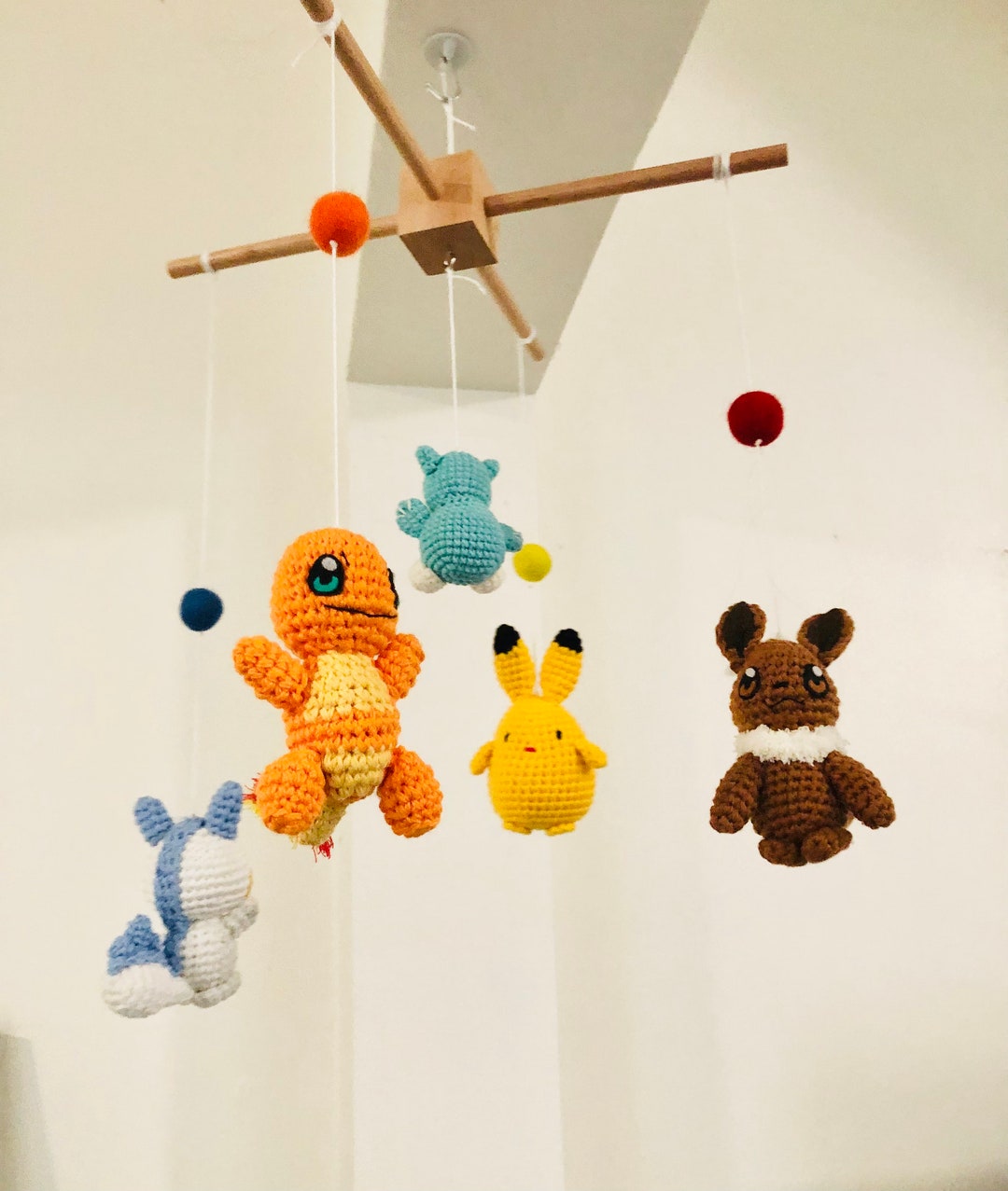 Crochet Pokemon Baby Mobile, Crochet Pokemon Baby Mobile, Pokemon Baby ...