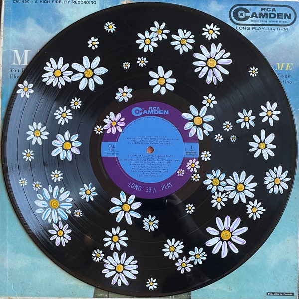 Floral Vinyl Record - Etsy