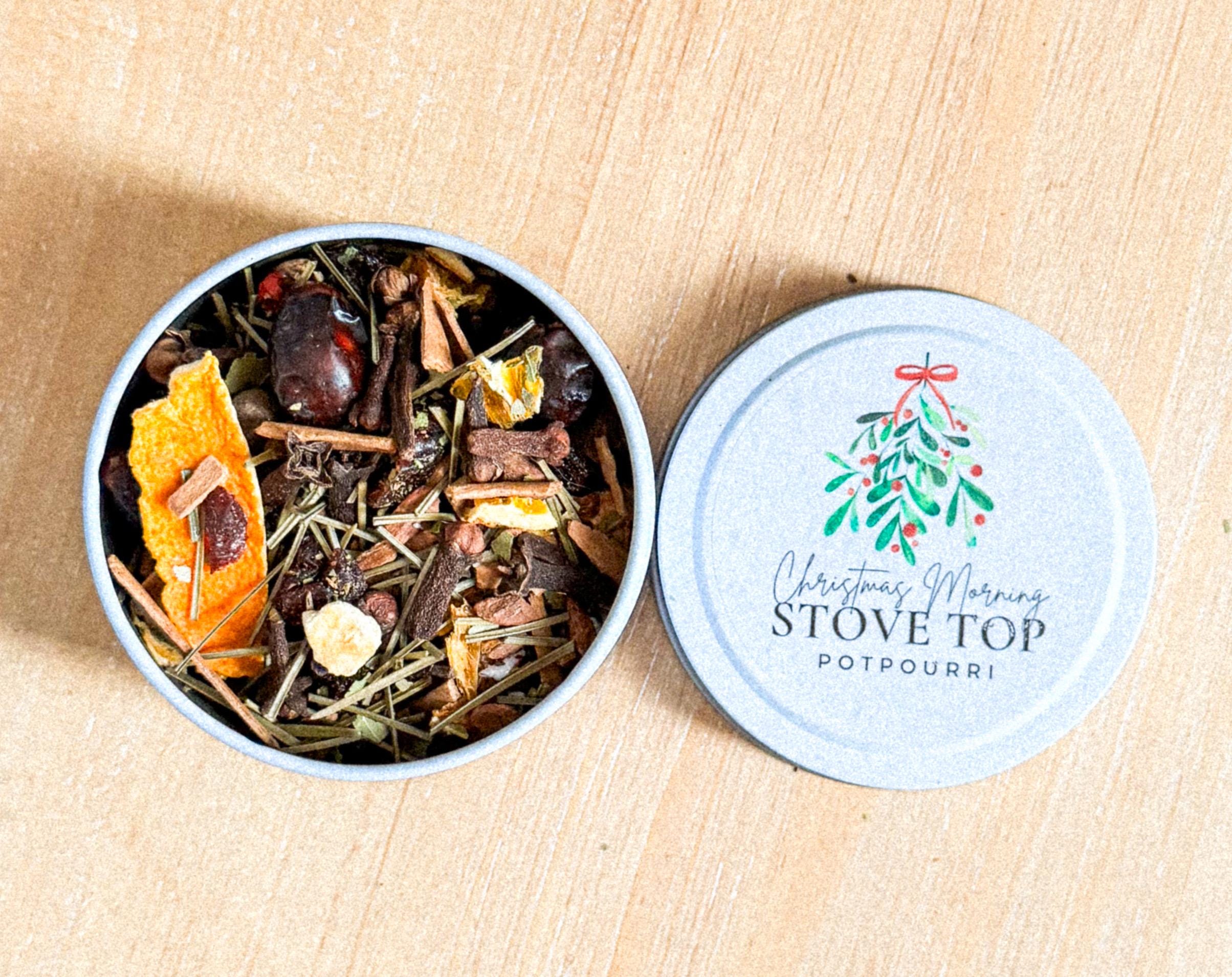 Stovetop Potpourri Gift Set: Christmas Morning, Spiced Peppermint Mocha ...