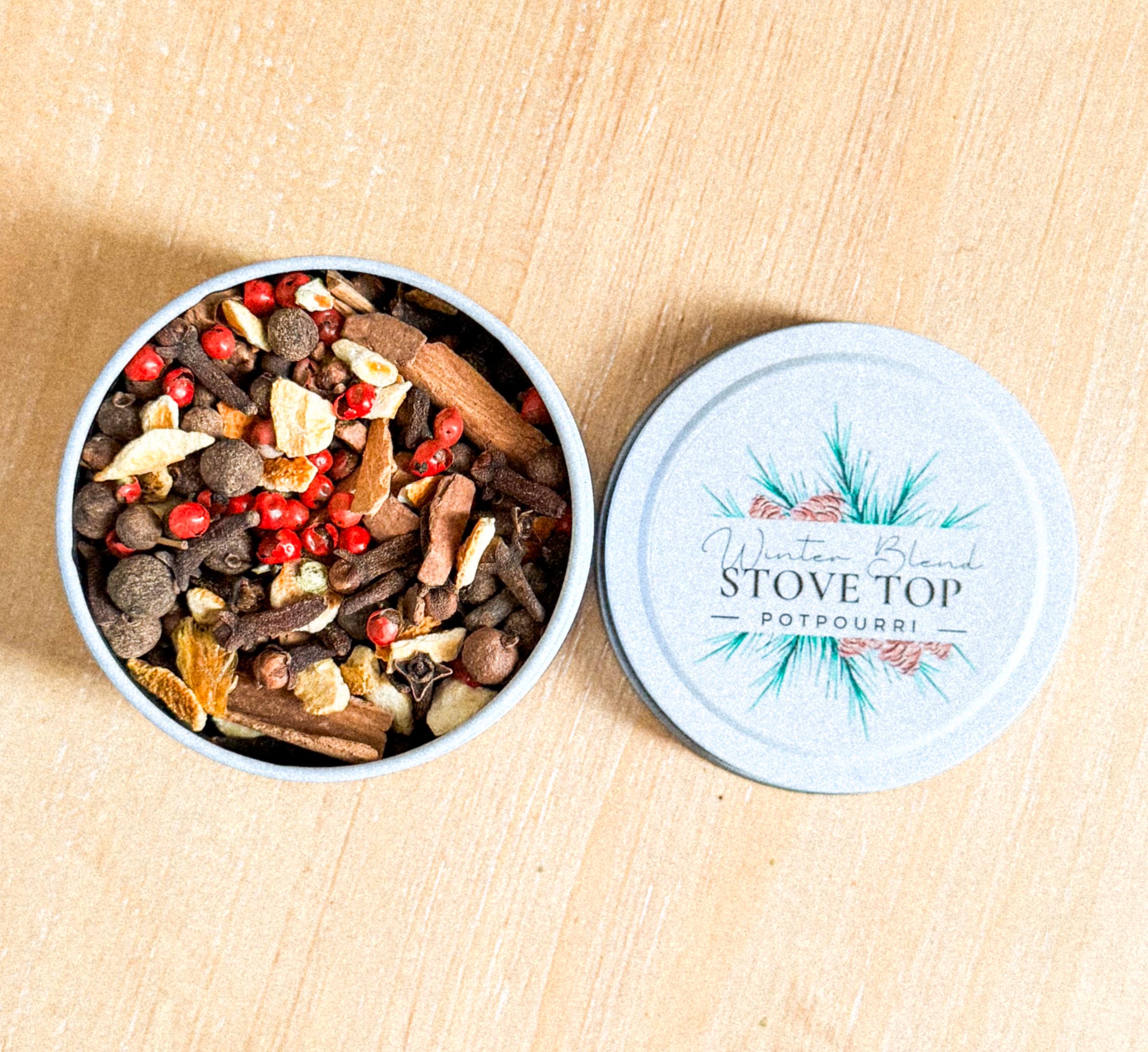 Stovetop Potpourri Gift Set: Christmas Morning, Spiced Peppermint Mocha ...