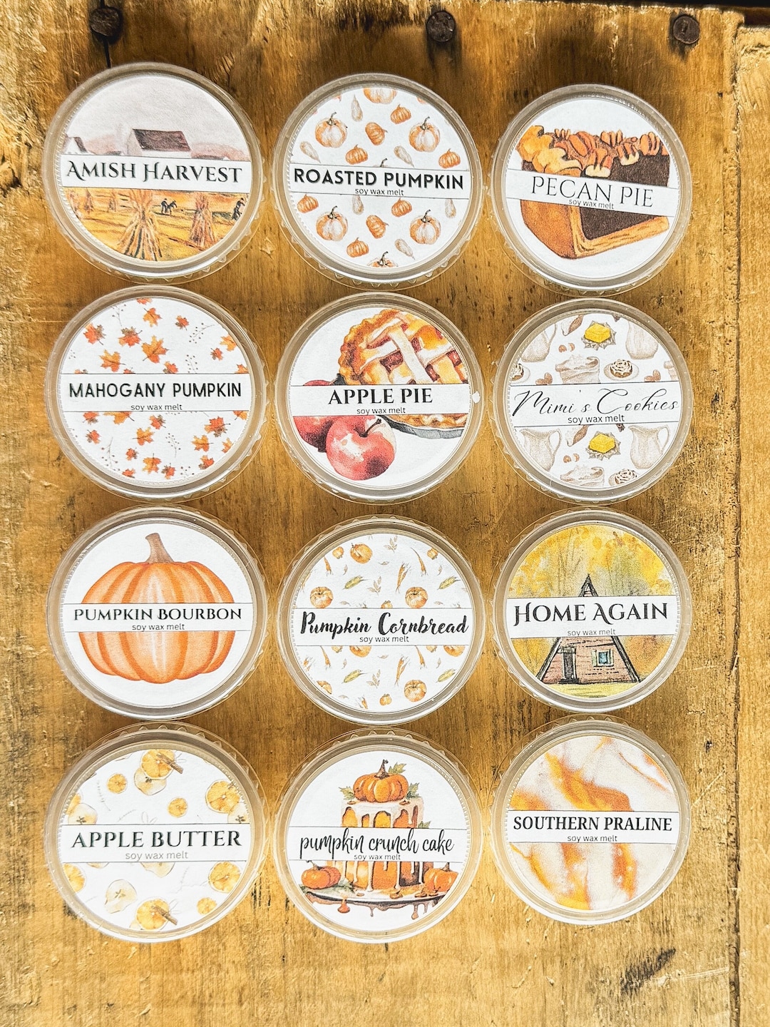 Fall Wax Melt Sampler Pack Set of 12 - Etsy