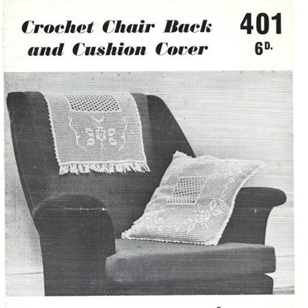 Crochet Chair Back Cover Patterns - Etsy