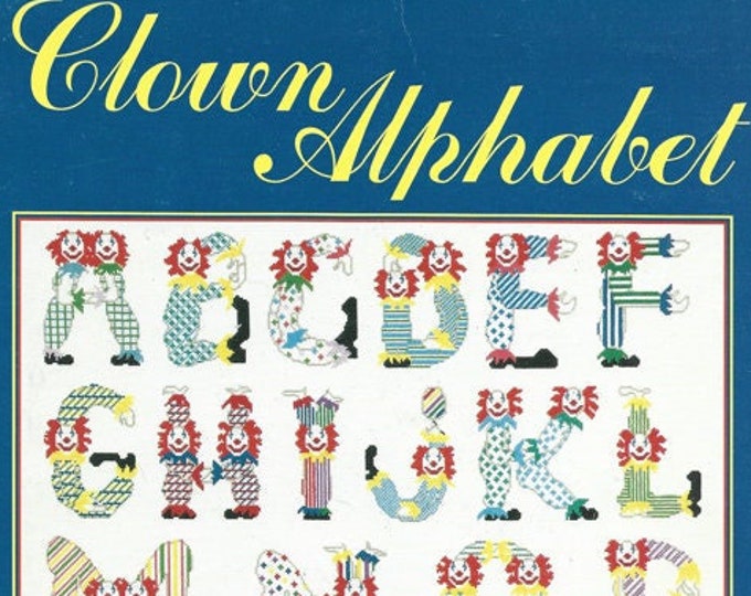 042 Retro Clown Alphabet Cross Stitch Pattern Grid / Vintage Cross ...