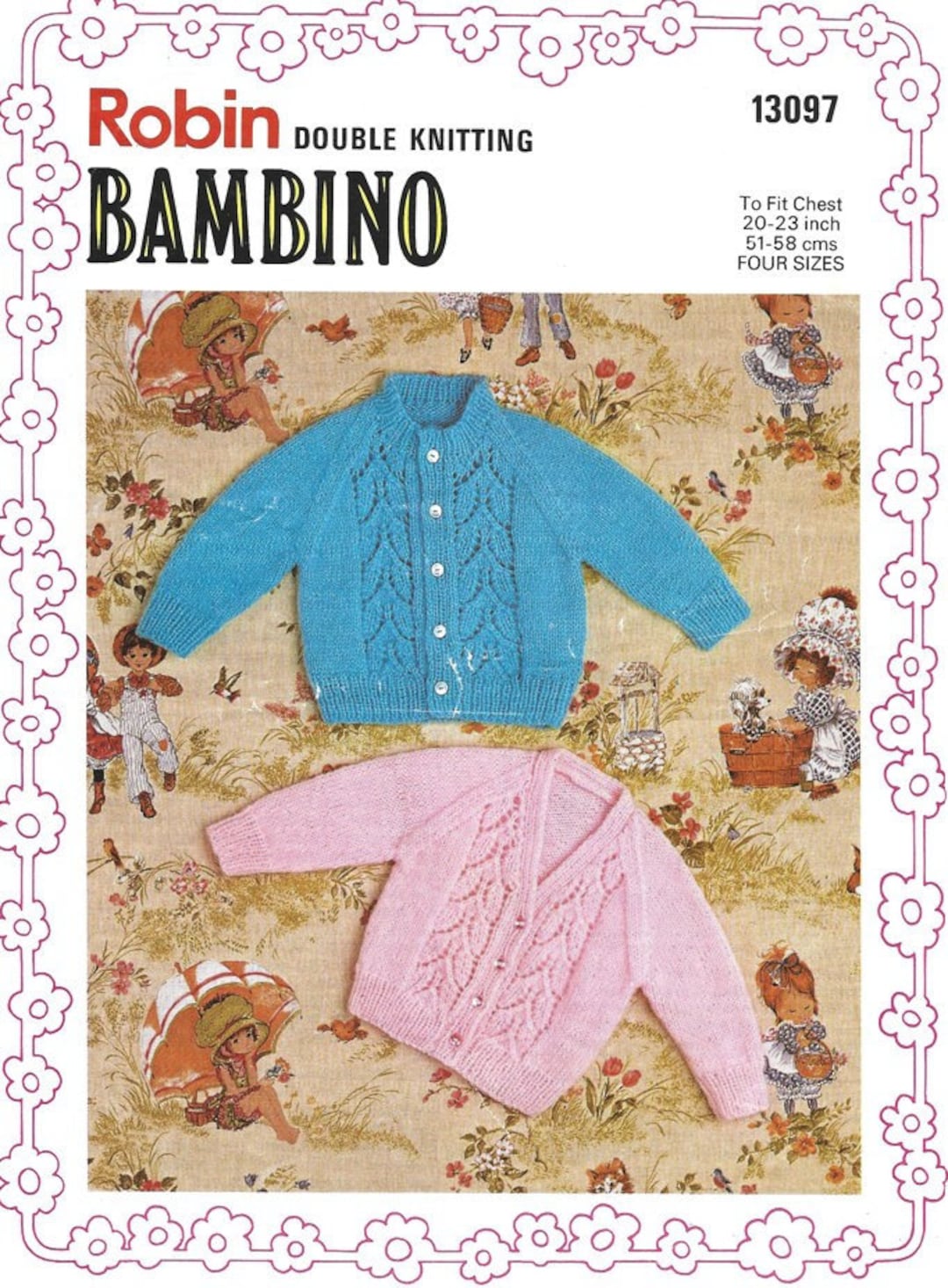 017 Robin Bambino Cardigans Baby Patterns | Raglan Babies Knitted ...