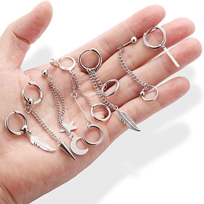 Kpop Earrings 24Pcs/set Korean Drop Earrings Rook Piercing | Etsy