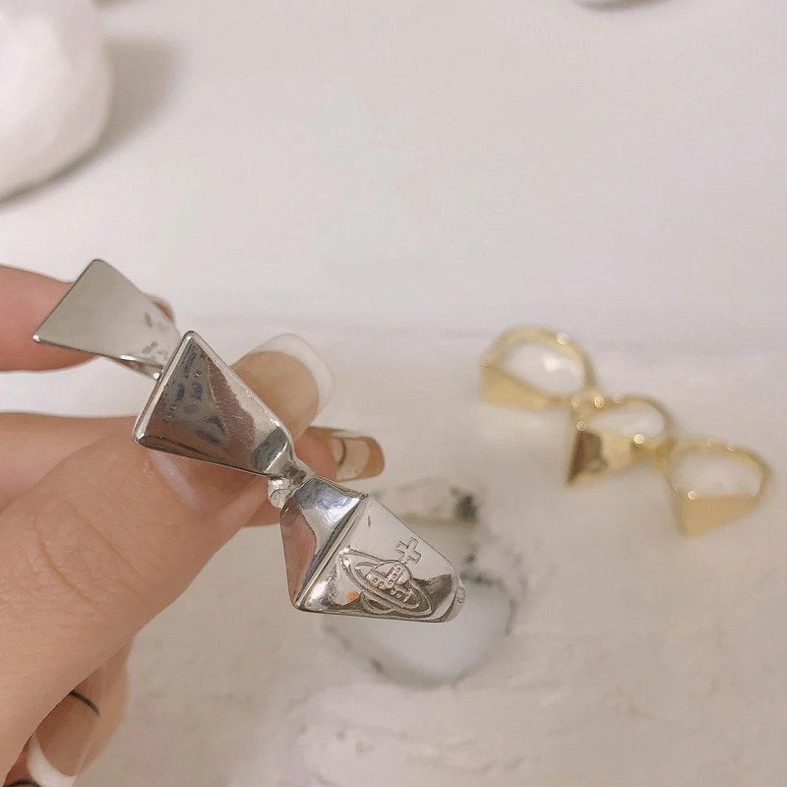 Nana Anime Ring Chrome Hearts Ring | Etsy