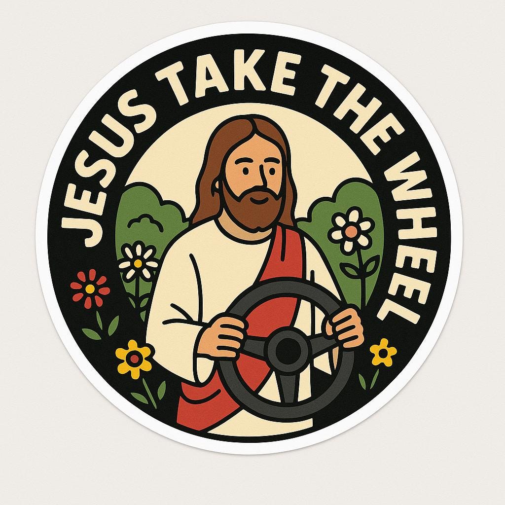 Jesus Take the Wheel Sticker | Faith Sticker | Christian Car Decal ...