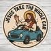 Jesus Take the Whole Car Sticker | Funny Christian Sticker | Faith ...