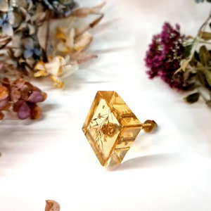 Square Honey Knobs With Dried Grass Transparent Handles Fit - Etsy