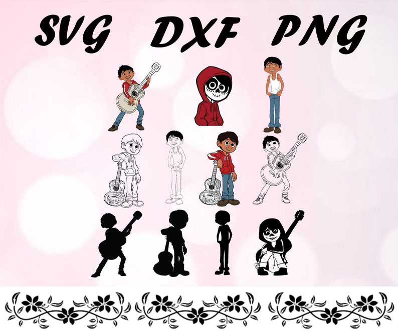 Coco svg dxf png Coco silhouette bundle Coco cricut image | Etsy