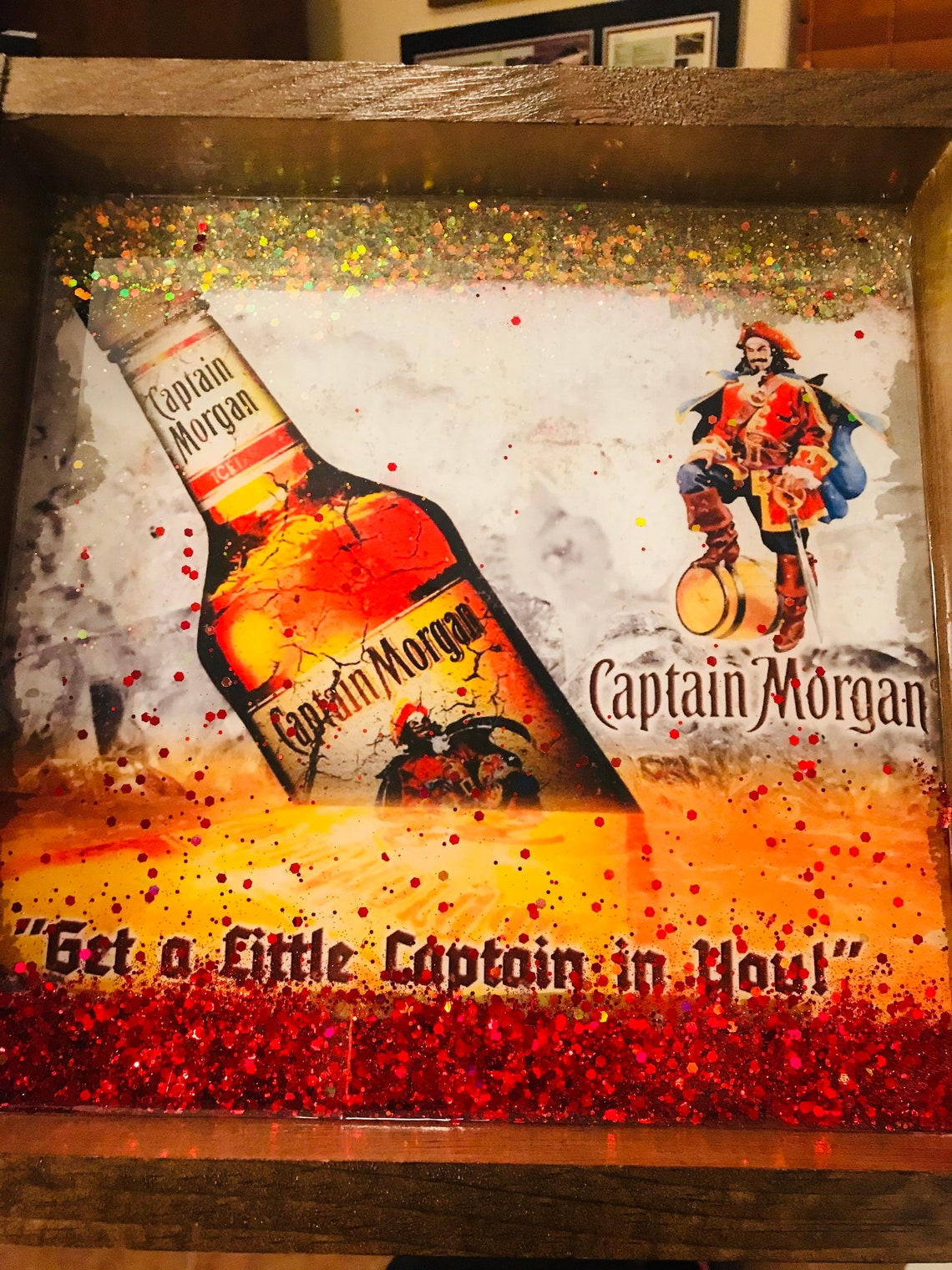 Captain Morgan Hanging Box Wall Decor - Etsy UK