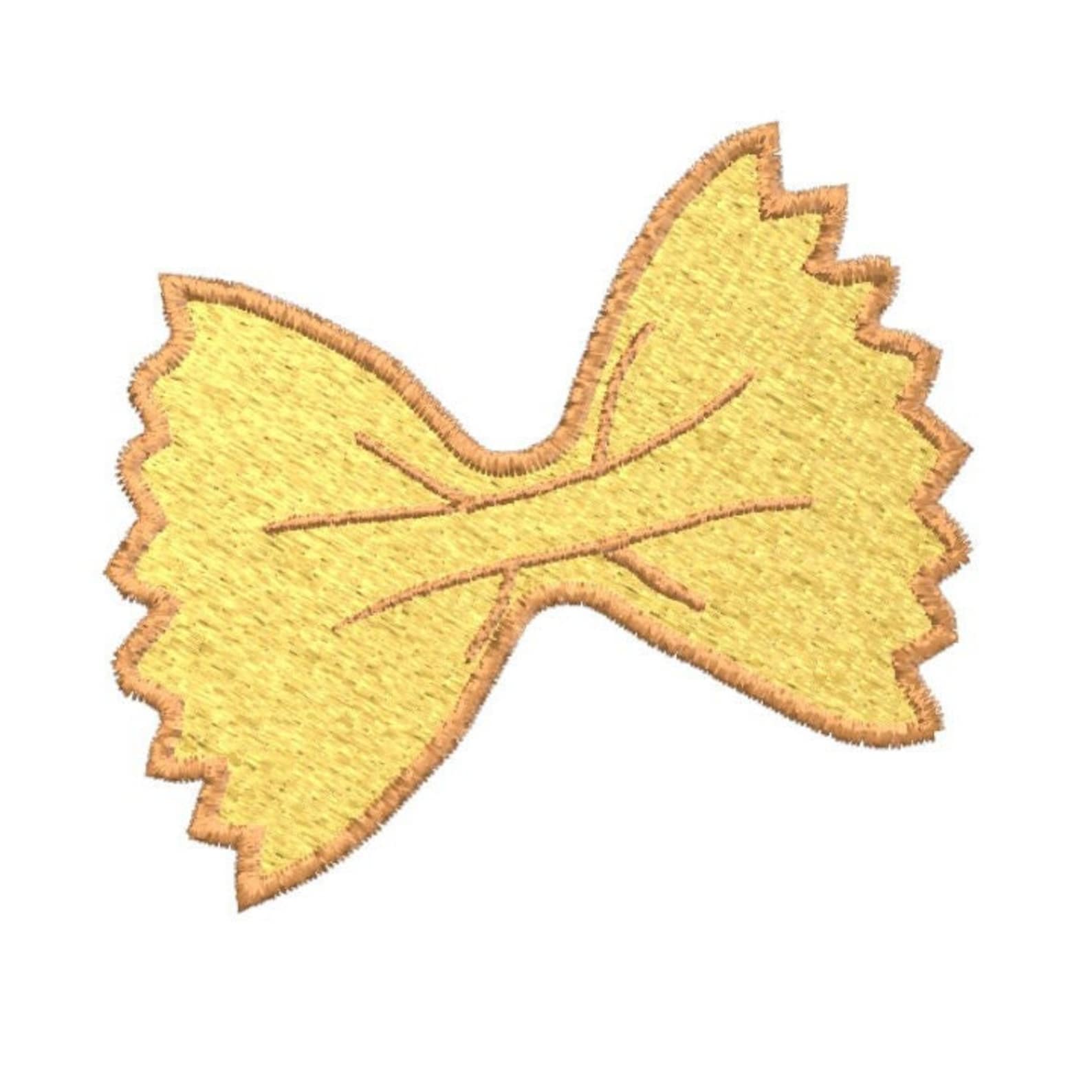 Bow Tie Pasta Embroidery File - Etsy