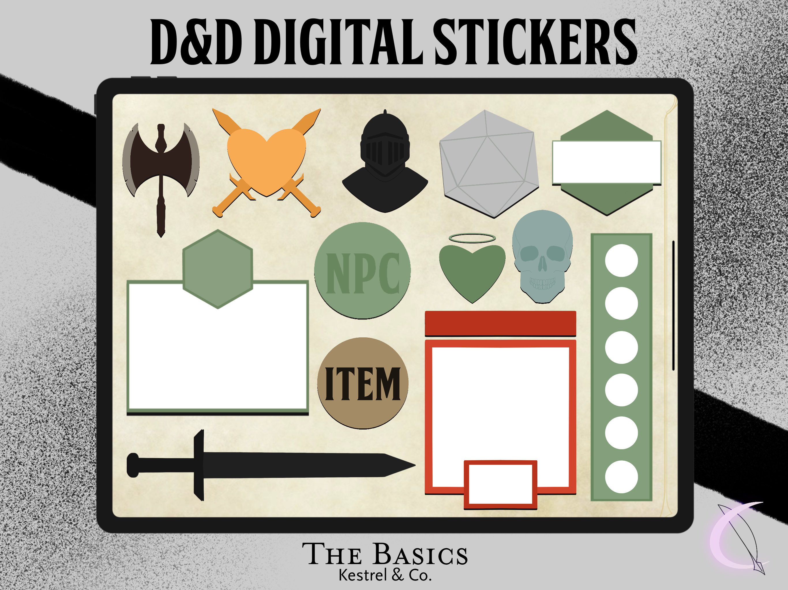 The Basics | D&D Digital Sticker Pack - Etsy