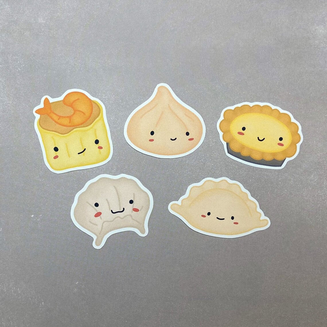 Dim Sum Stickers, Cute Stickers, Trendy Stickers, Laptop Decal, Water ...
