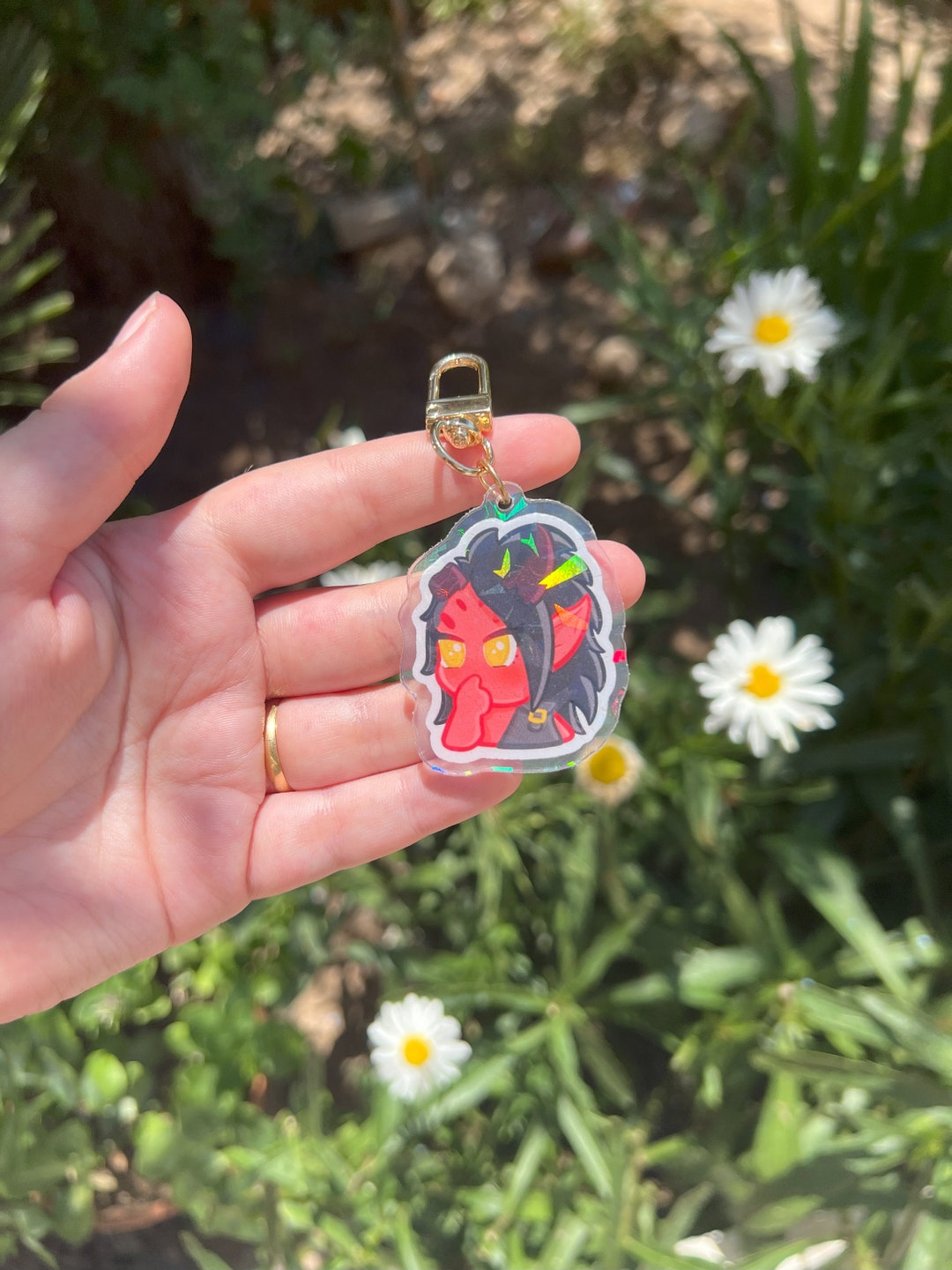 Karlach Keychain From Baldur's Gate 3 (BG3) With Holographic Broken ...