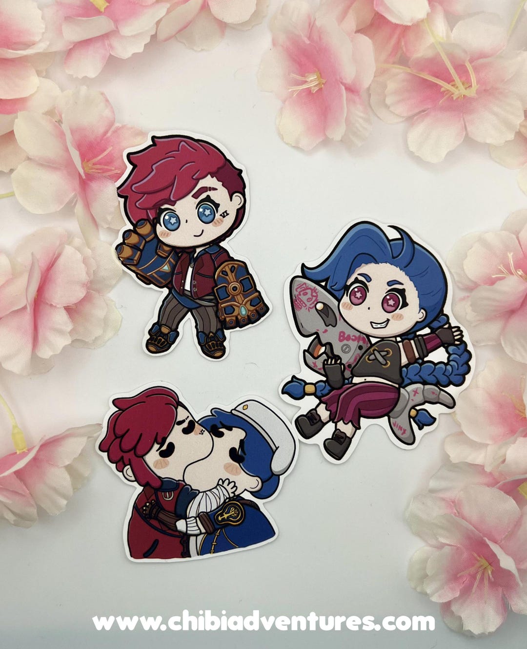 Arcane Stickers: Vi, Jinx, Vi & Caitlyn | League of Legends Stickers - Etsy