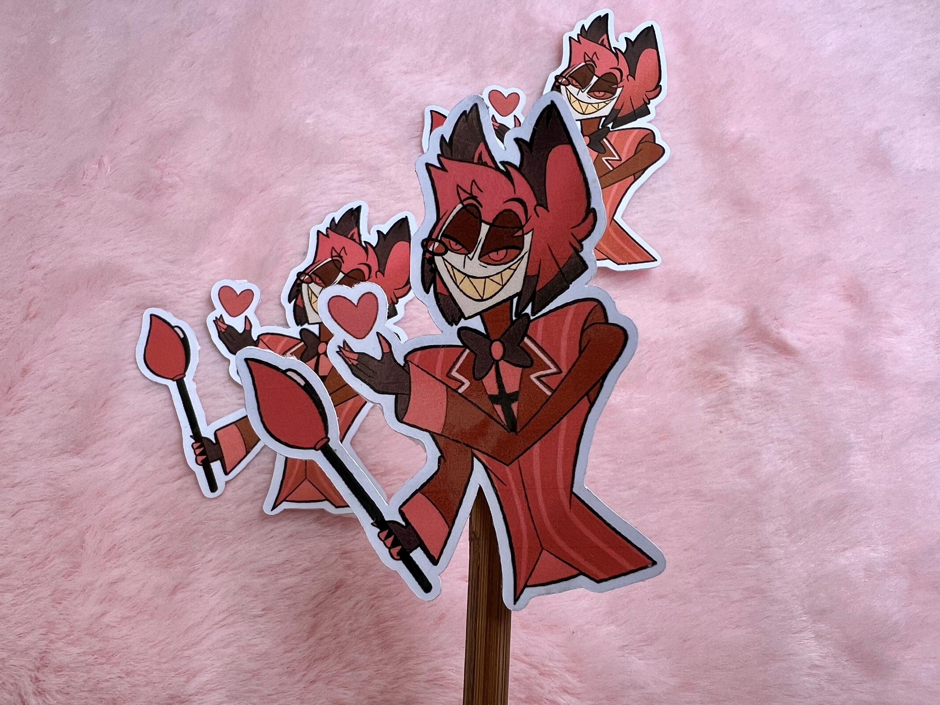 Alastor Stickers From hazbin Hotel GLOSSY FINISH - Etsy