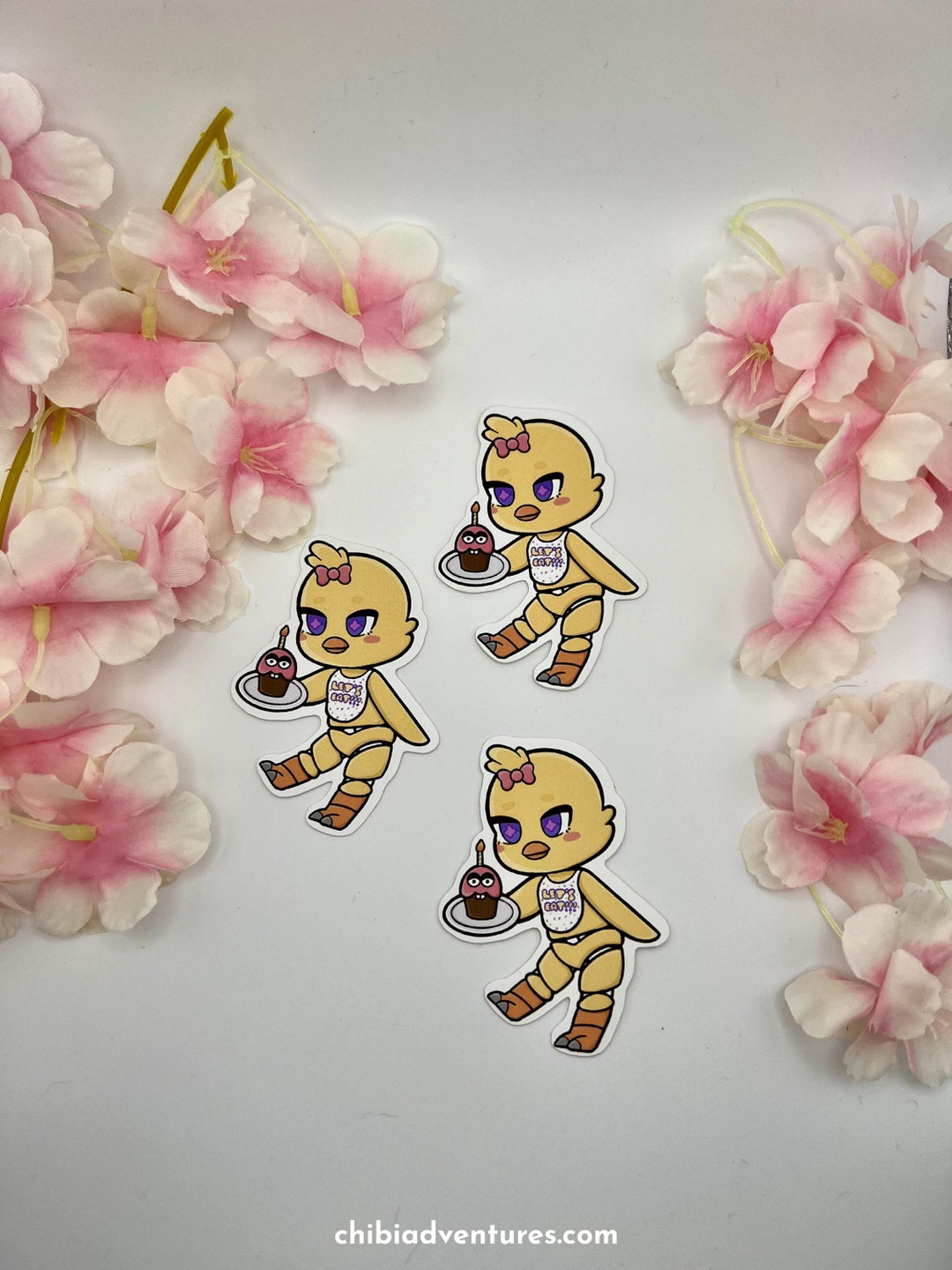 Sticker de Toy Chica - FNAF - Acabado Mate y Waterproof - Etsy España