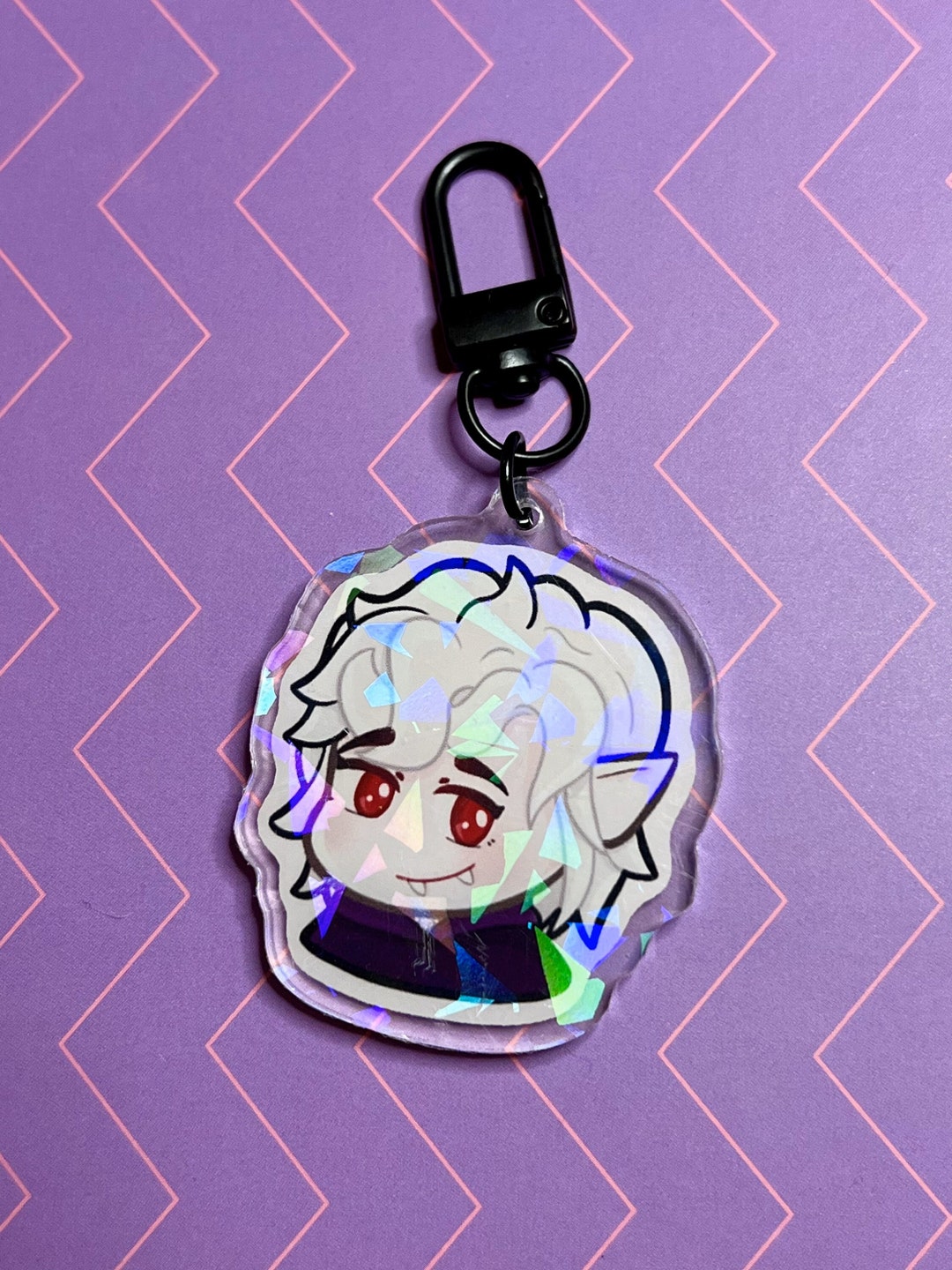 Astarion Keychain From Baldur's Gate 3 BG3 With Holographic Broken ...