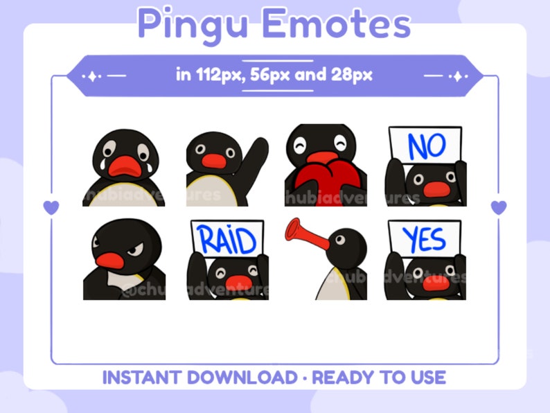 Pingu Emoticon / Television Penguin for Twitch, Discord or Youtube ...