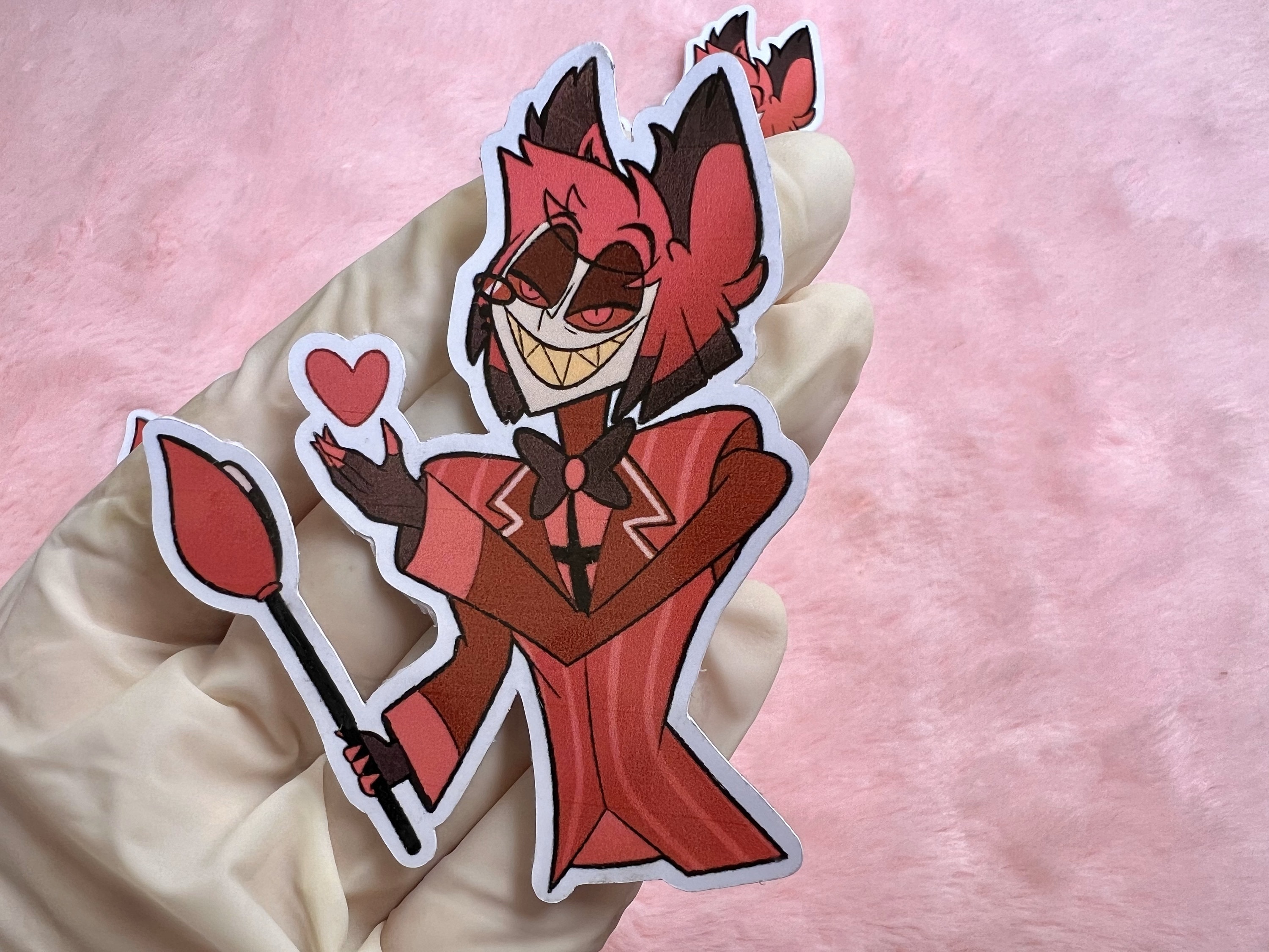 Alastor Stickers From hazbin Hotel GLOSSY FINISH - Etsy