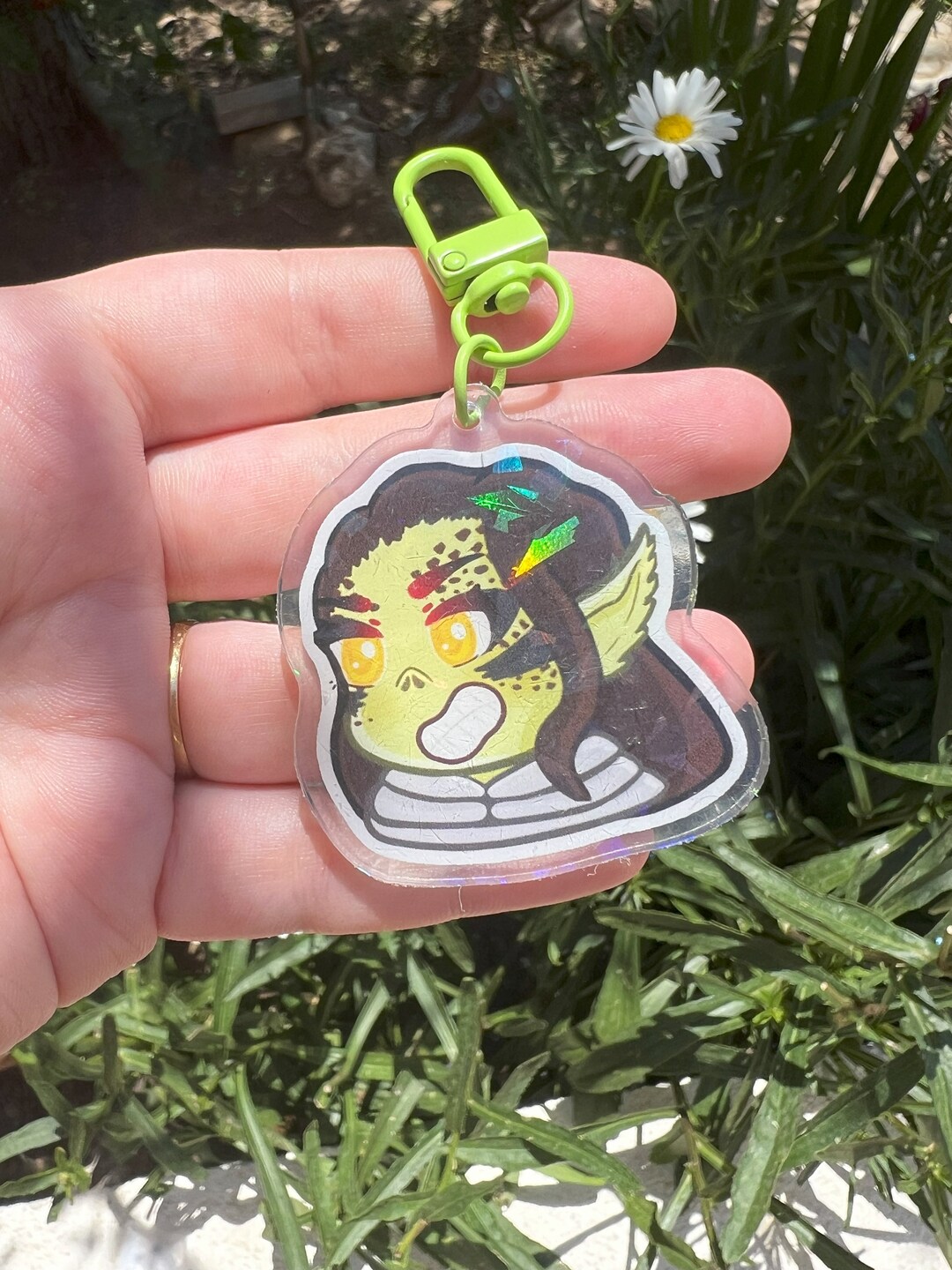 Lae'zel Keychain From Baldur's Gate 3 (BG3) With Holographic Broken ...