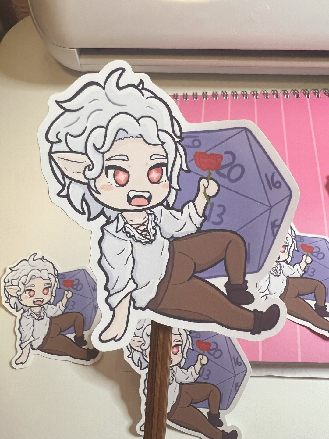 Astarion Sticker Baldur's Gate 3 and Dungeons and Dragons Matte and ...