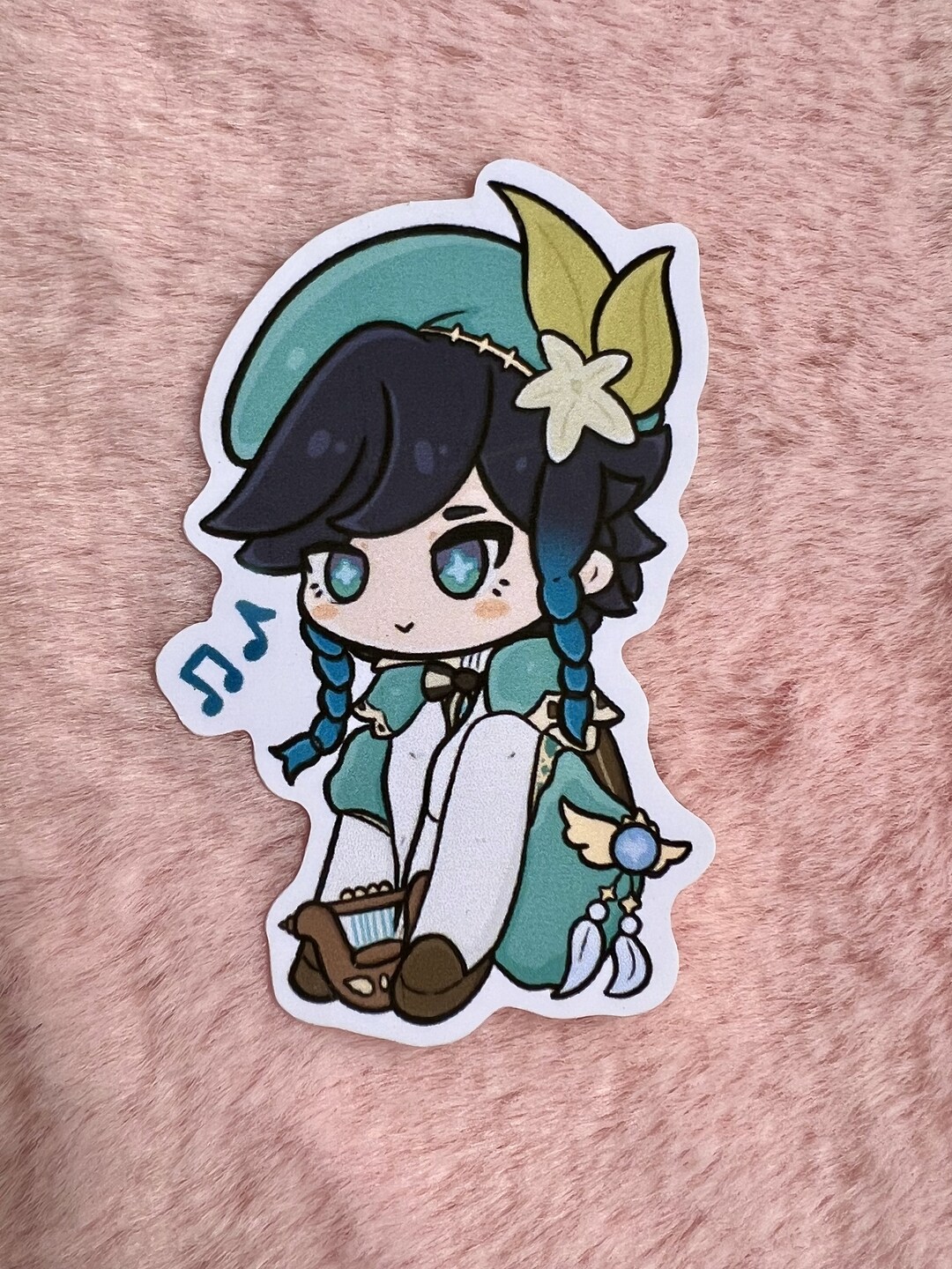 Sticker Venti: Genshin Impact Matte and Waterproof Finish - Etsy