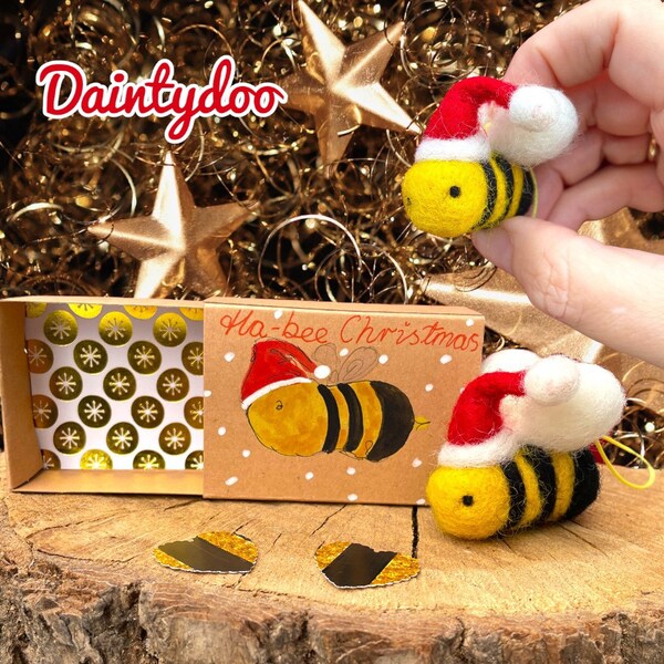 Needle Felted Bumble Bee - Etsy UK
