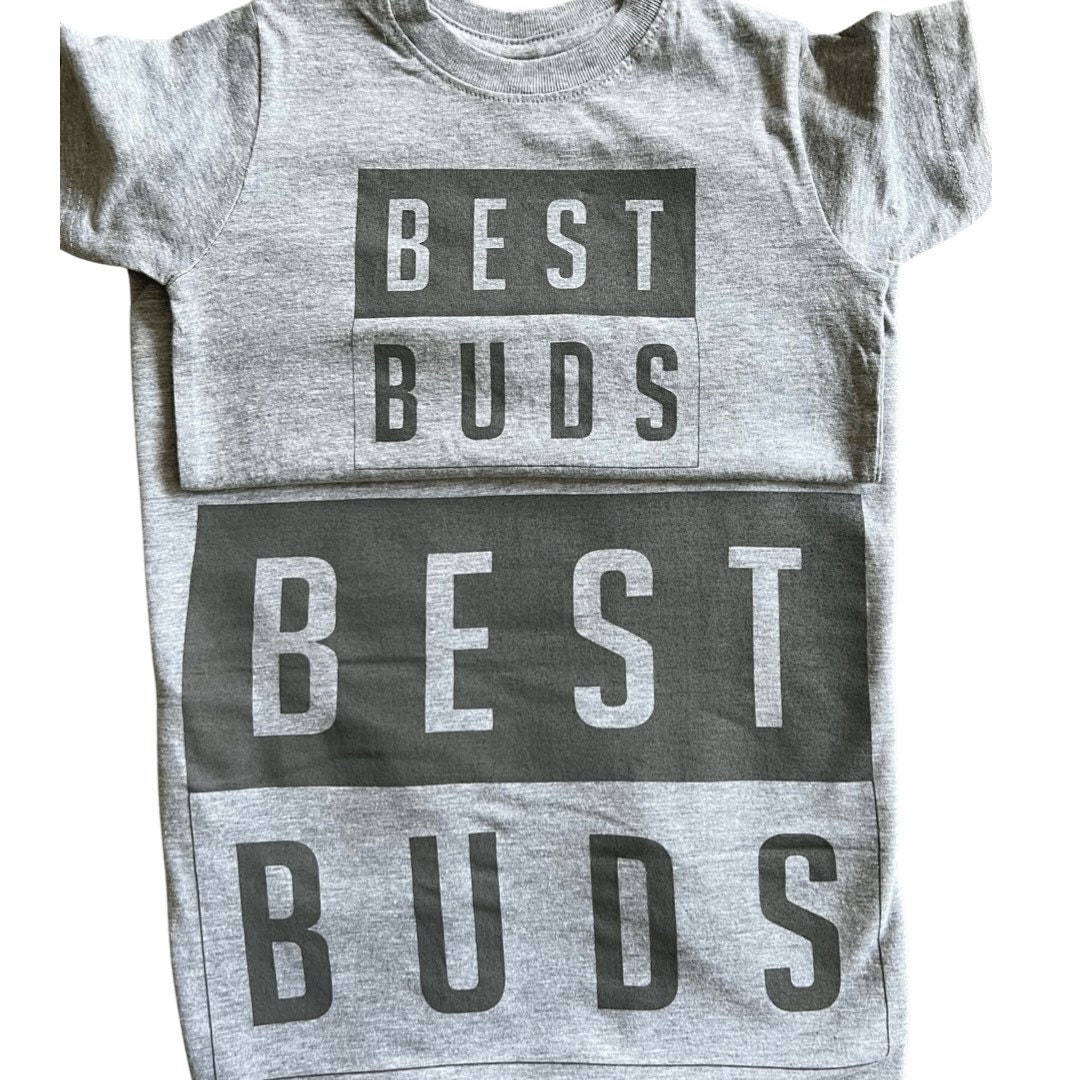 Best Buds Shirt Fathers Day Dad and Me Dad and Son Best - Etsy