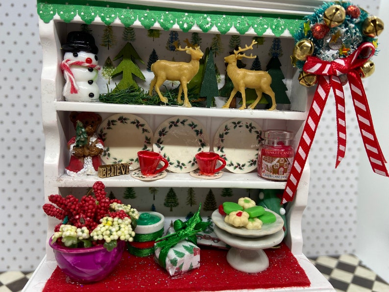 1/12 Mini Christmas Cabinet/hutch - Etsy