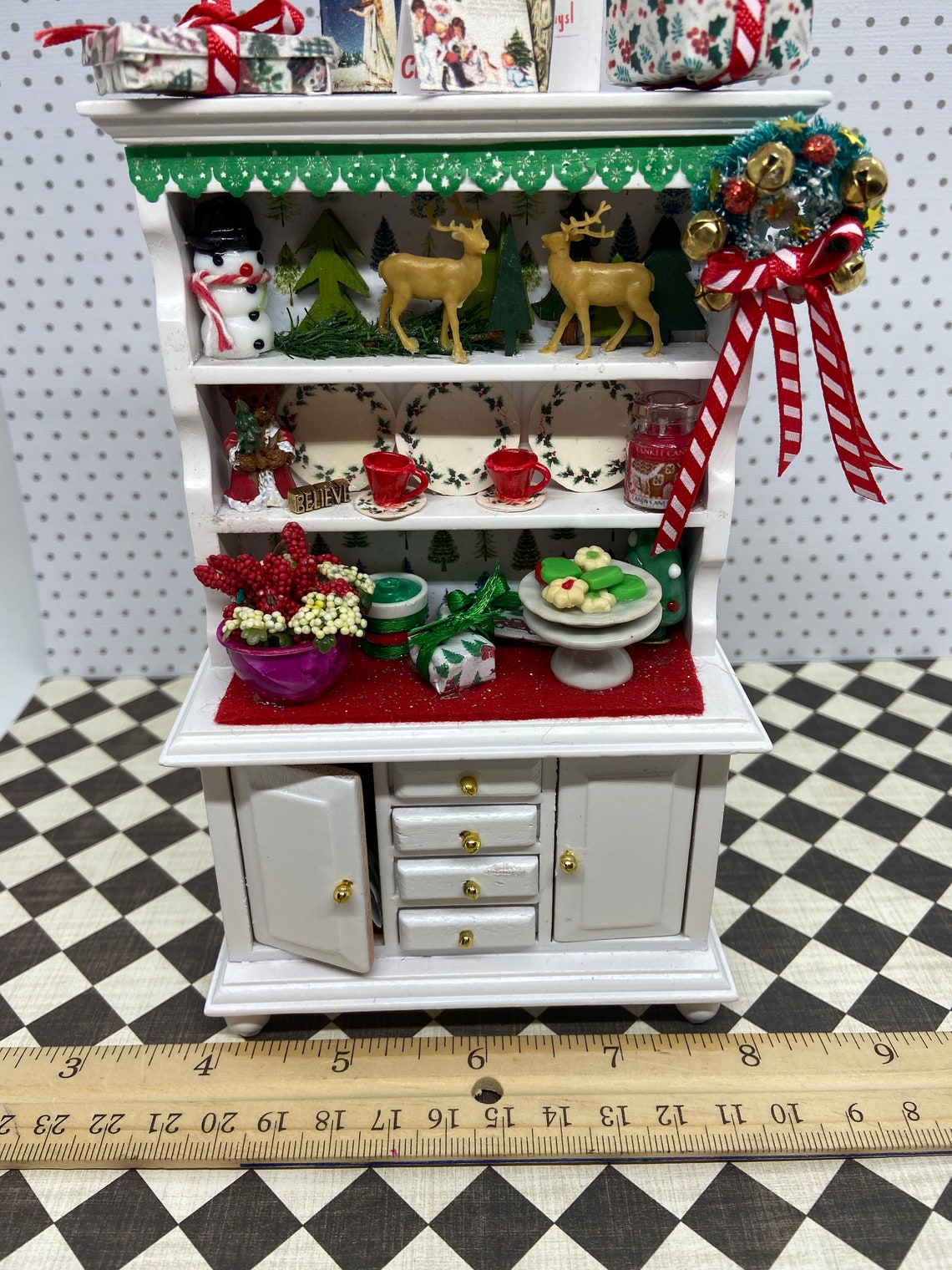 1/12 Mini Christmas Cabinet/hutch - Etsy