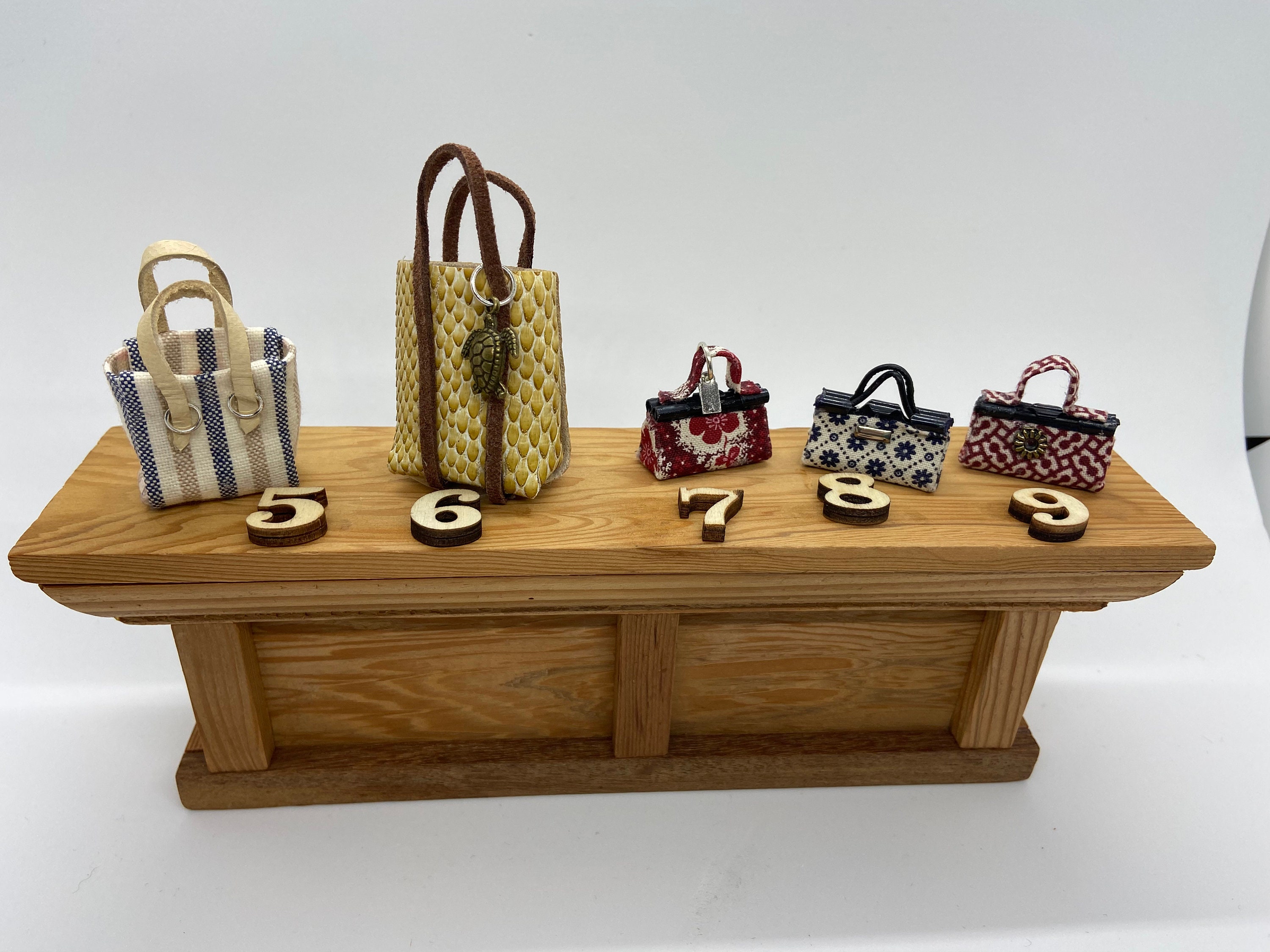 1/12 Tote Bags and Handbags 12 Styles - Etsy