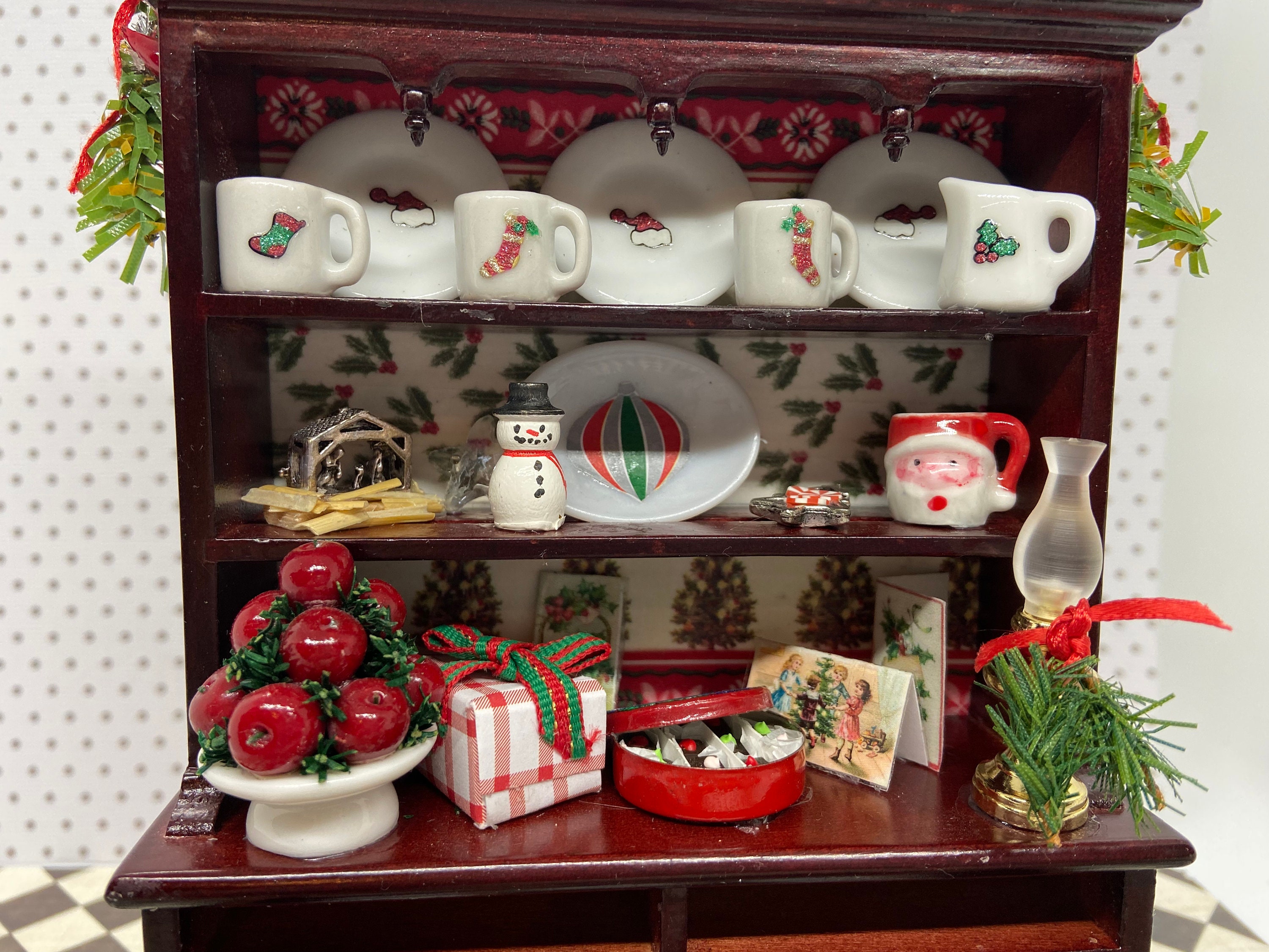 1/12 Mini Christmas Cabinet/hutch - Etsy