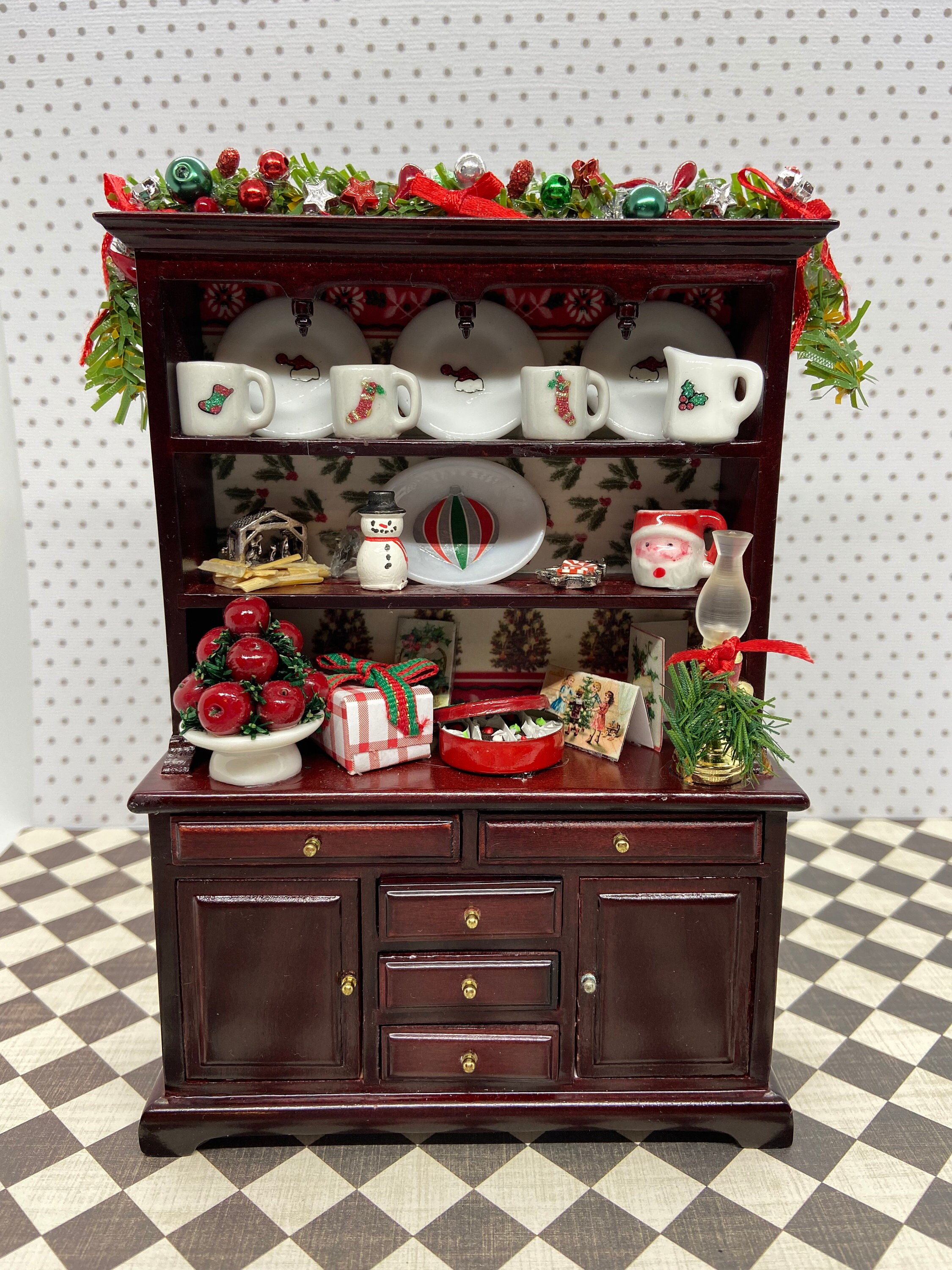 1/12 Mini Christmas Cabinet/hutch - Etsy