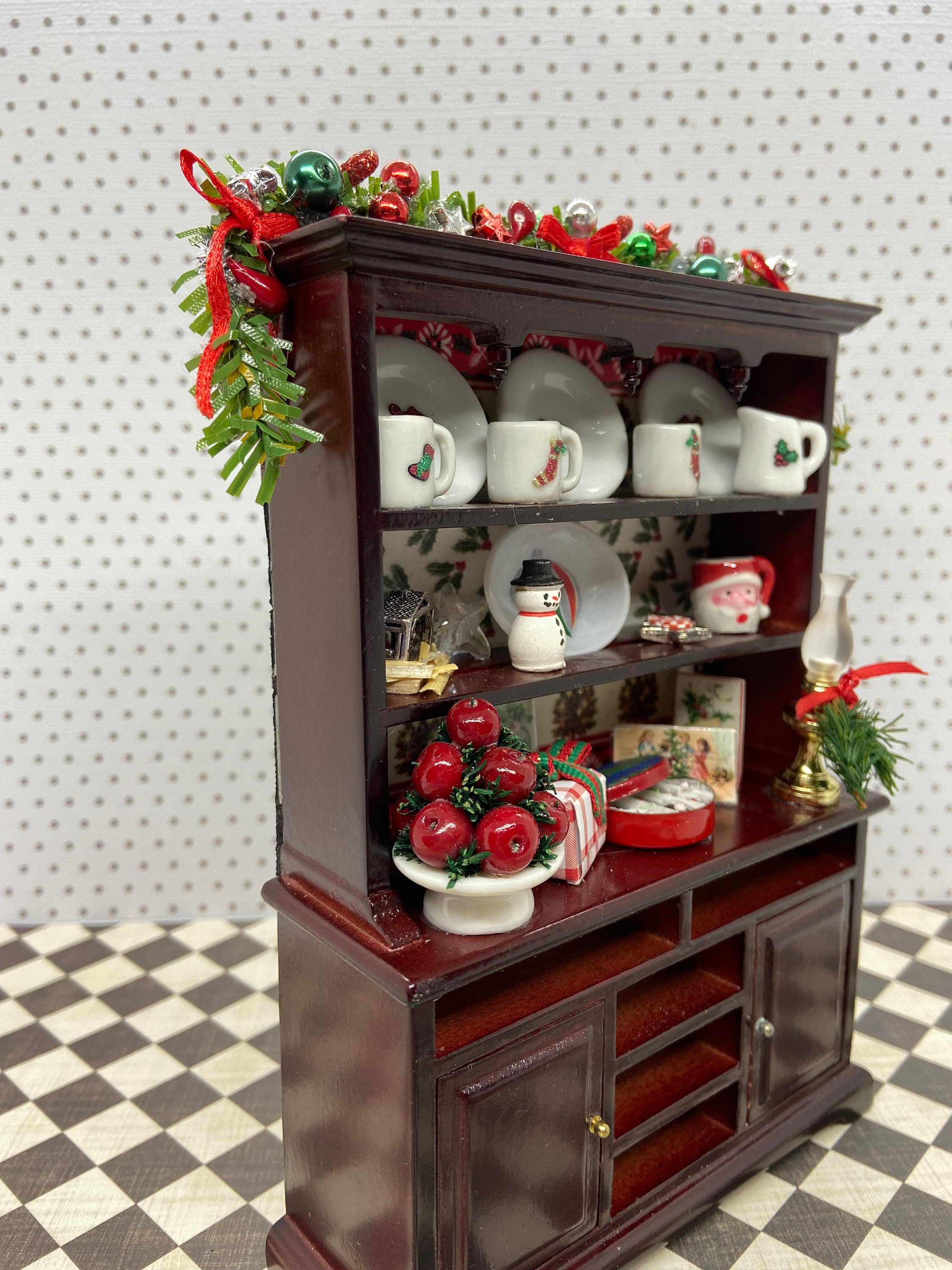 1/12 Mini Christmas Cabinet/hutch - Etsy