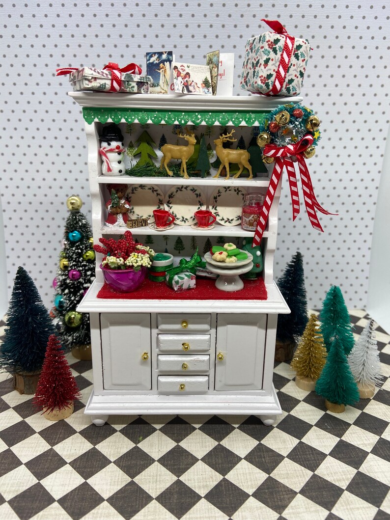 1/12 Mini Christmas Cabinet/hutch - Etsy