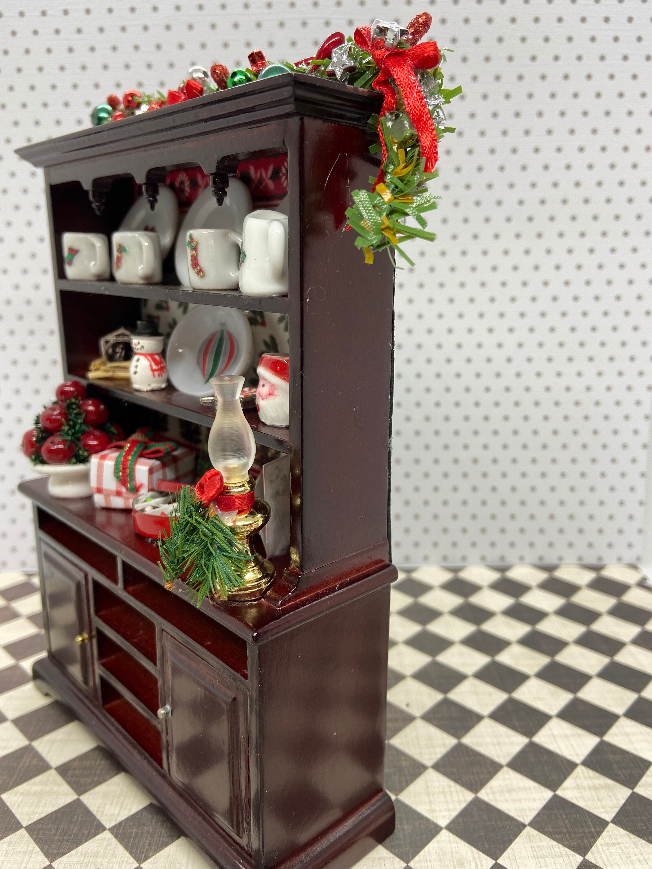 1/12 Mini Christmas Cabinet/hutch - Etsy