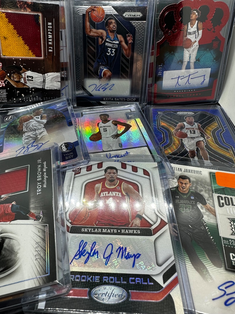 The HOBBY BOX NBA Basketball - 5 Packs, 2 Graded Cards, 4 Hits (1 ...