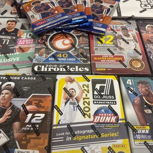 The HOBBY BOX NBA Basketball - 5 Packs, 2 Graded Cards, 4 Hits (1 ...