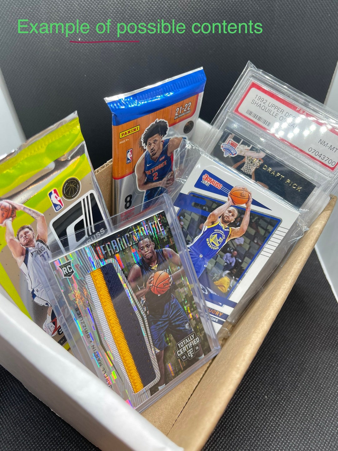 NBA Blaster Box - 1 GRADED CARD, 2 Packs, 1 Hit (patch, Auto, or ...